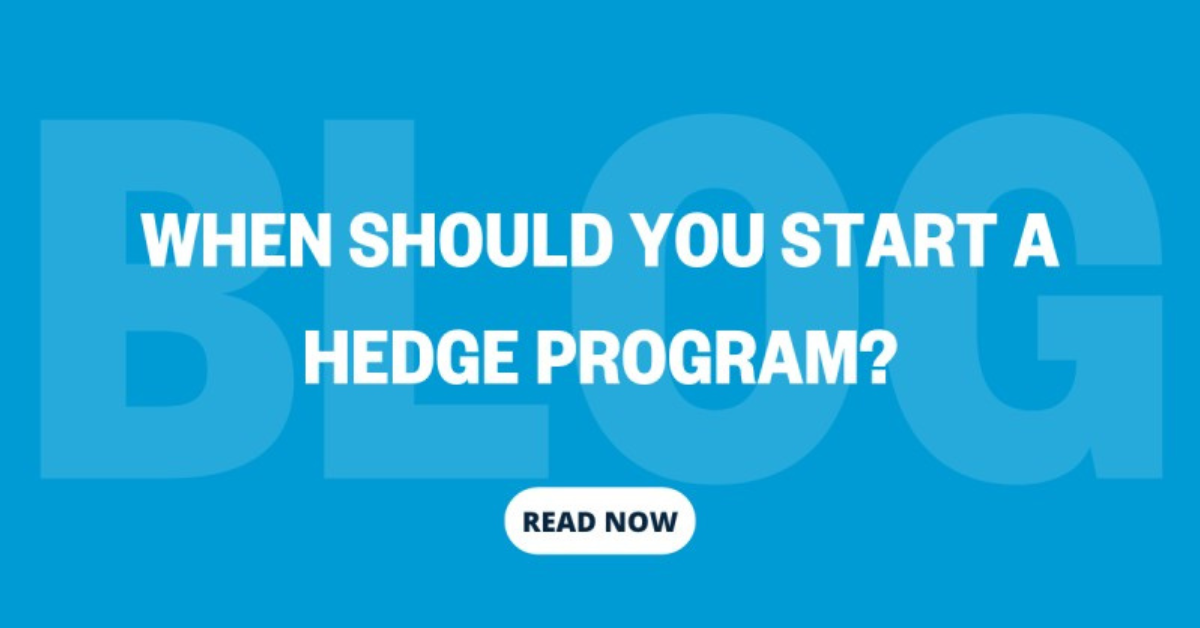 When Should You Start a Hedge Program?
